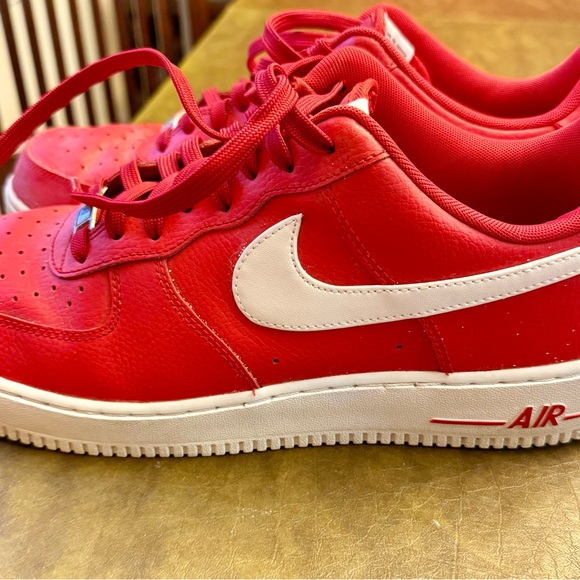 Nike | Shoes | Nike Air Force Red Sneakers | Poshmark